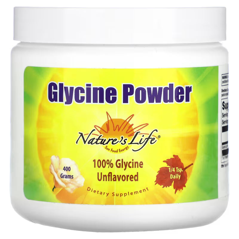 Nature’s Life Glycine Powder Unflavored (Jar) 1000 mg 400 g – The ...